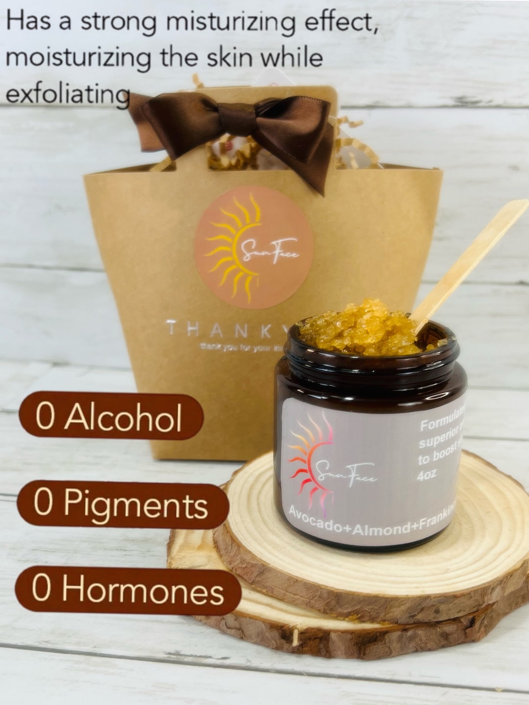 Avocado, Almond, Frankincense, and Myrrh Sugar Facial Scrub - Etsy