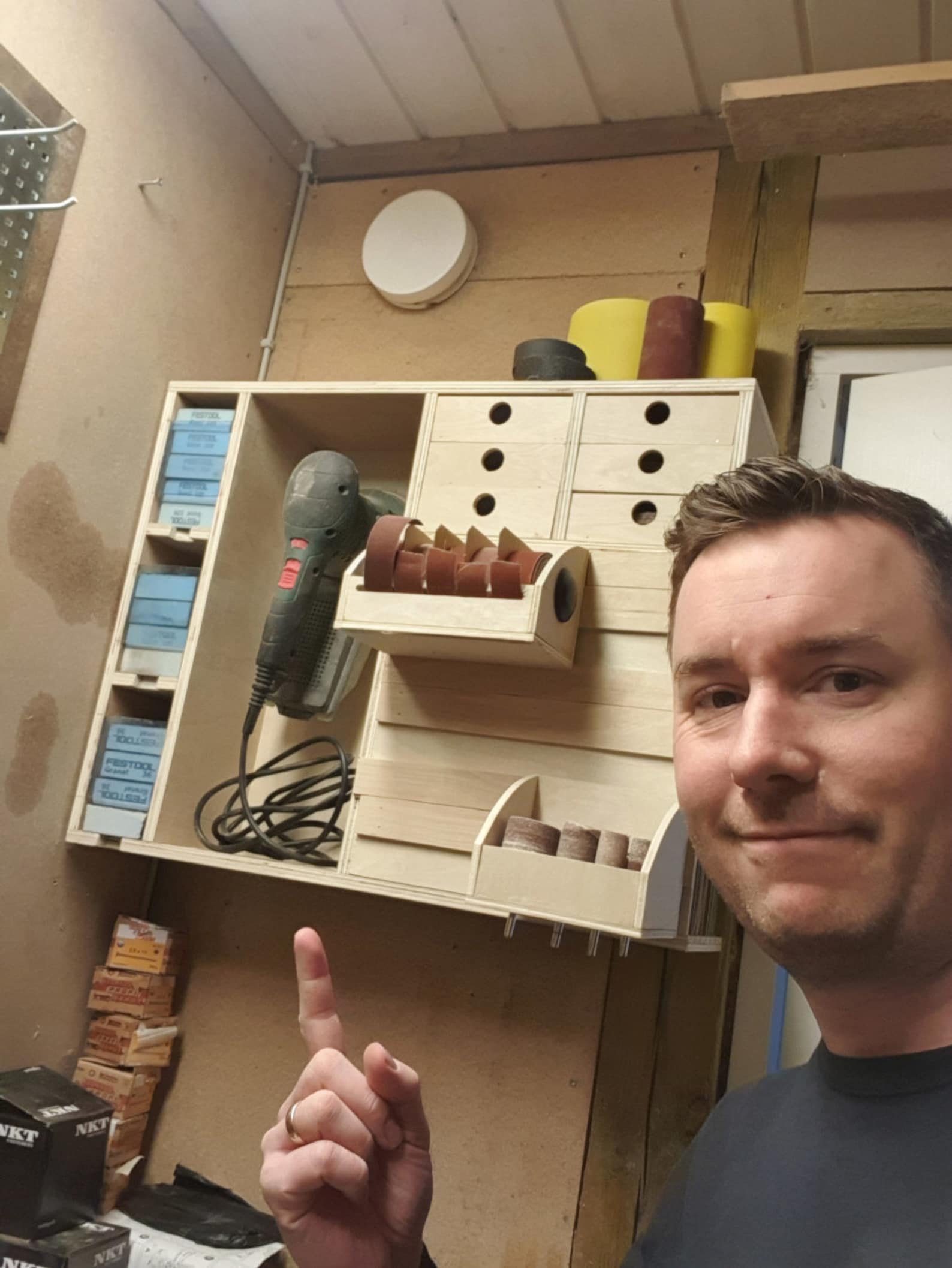 DIY Ultimate Sanding Storage // Woodshop Organization - Etsy