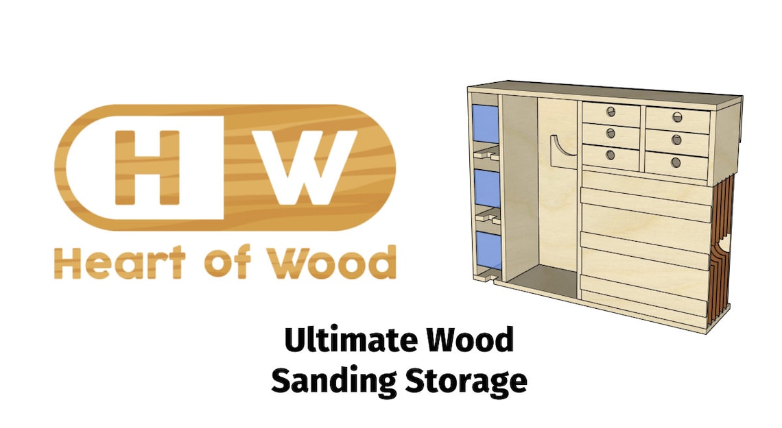 DIY Ultimate Sanding Storage // Woodshop Organization - Etsy