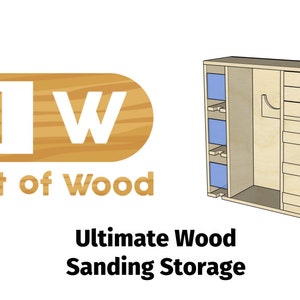 DIY Ultimate Sanding Storage // Woodshop Organization - Etsy