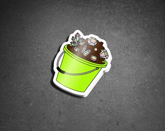 Bucketful of Treasures Sticker Treasure Buckets Co. Vinyl - Etsy UK