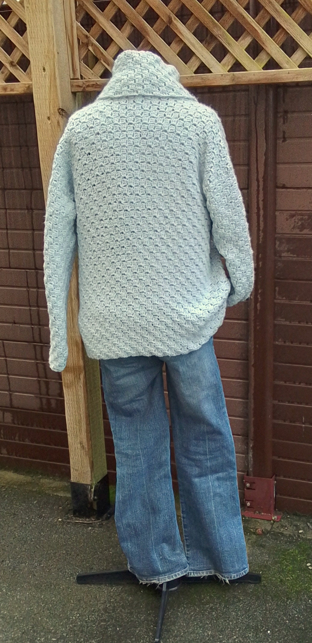C2C Shawl Collar Jumper - Etsy