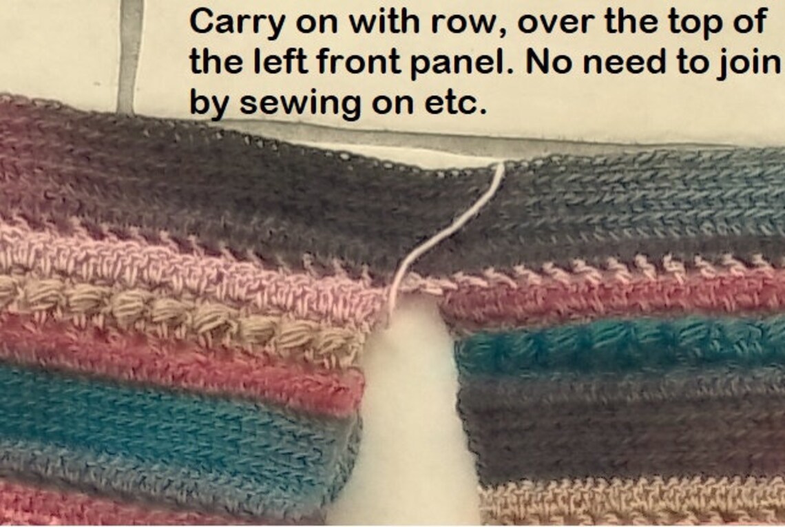 Cardiket, Wrap Over Front Panels Cardigan. - Etsy