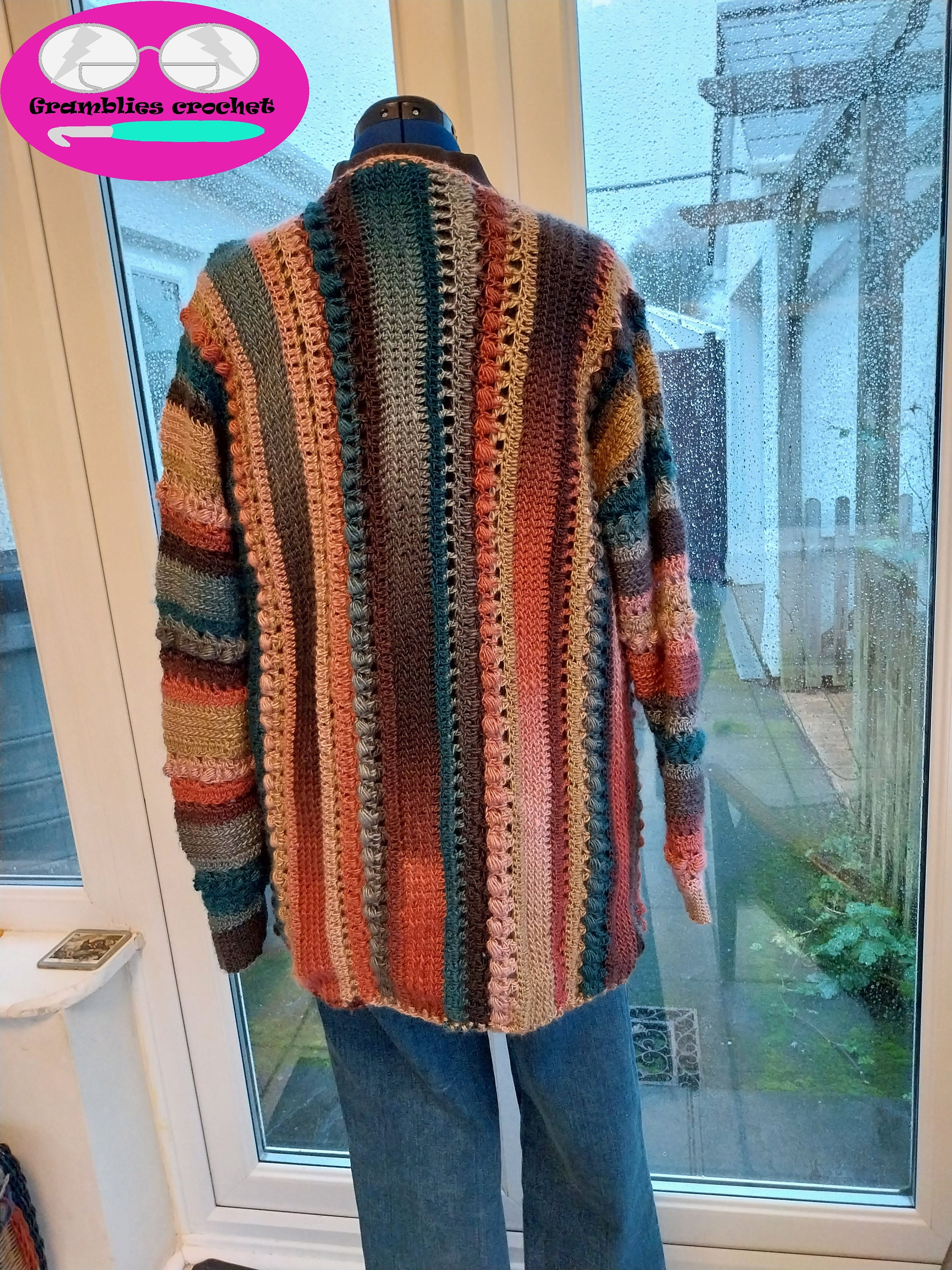 Cardiket, Wrap Over Front Panels Cardigan. - Etsy