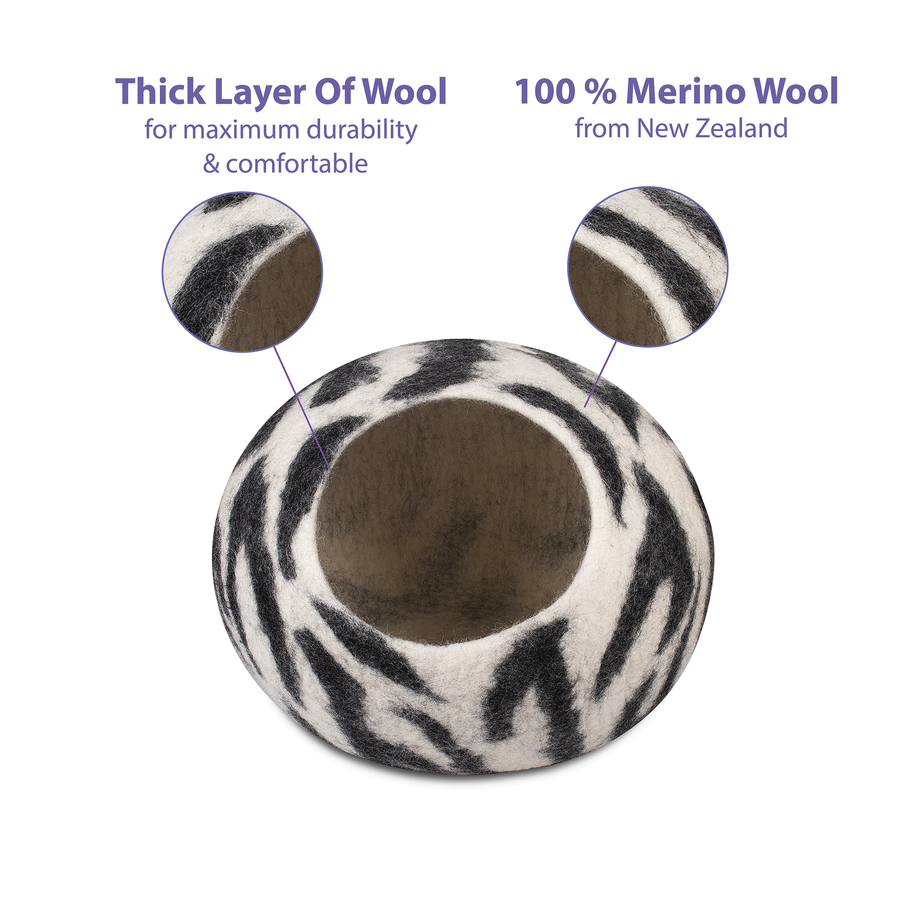 Cat Wool Cocoon /cat Cave Bed / Cozy Kitty House / Pet | Etsy