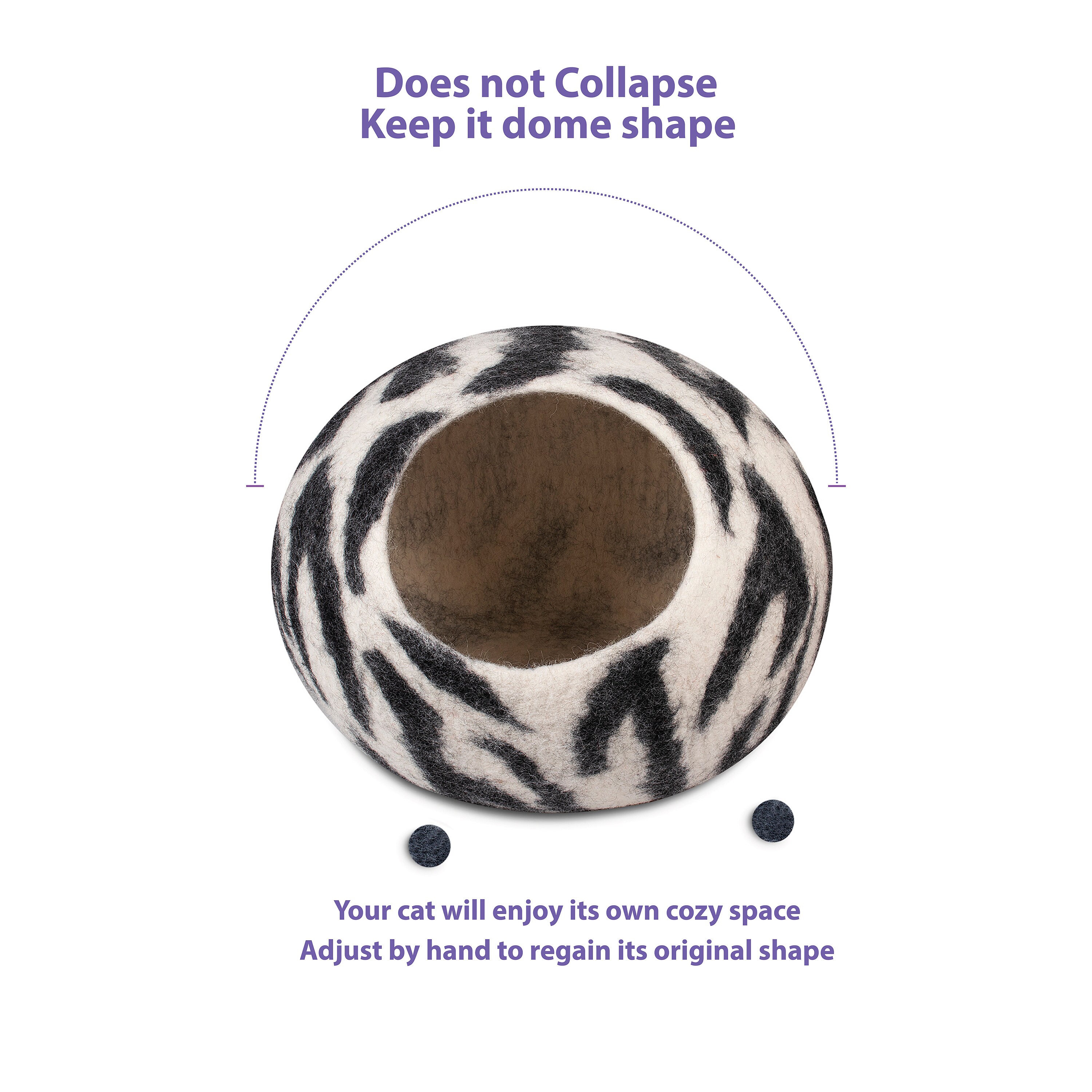 Cat Wool Cocoon /cat Cave Bed / Cozy Kitty House / Pet | Etsy