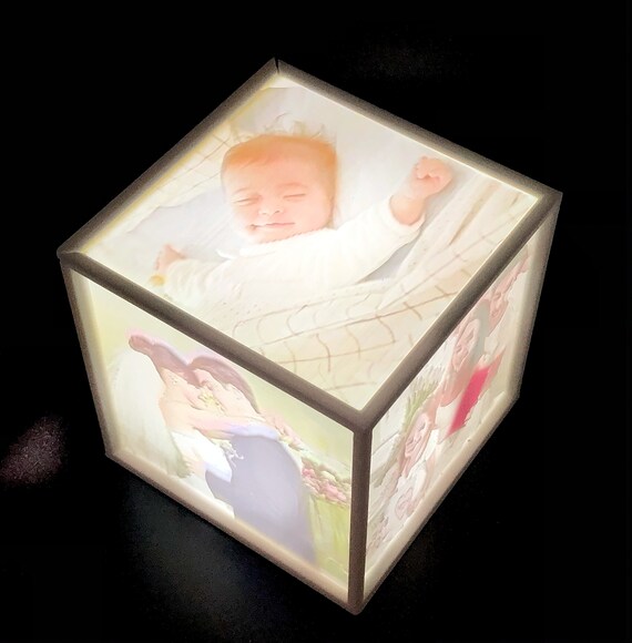 Home & Living Lighting Lithophane Photo Cube USB Powered Customizable ...
