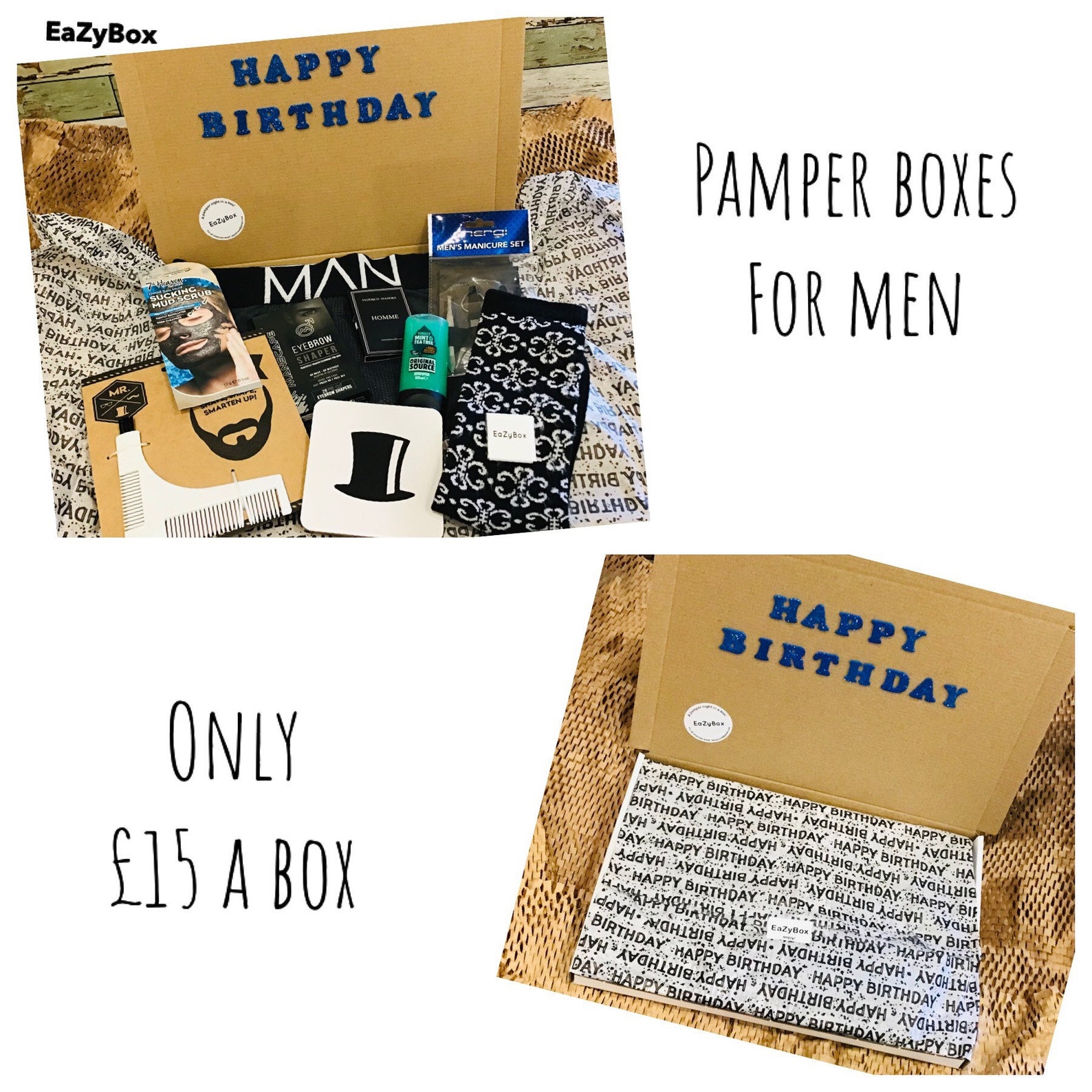 Men pamper boxes Birthday gift just for him. | Etsy