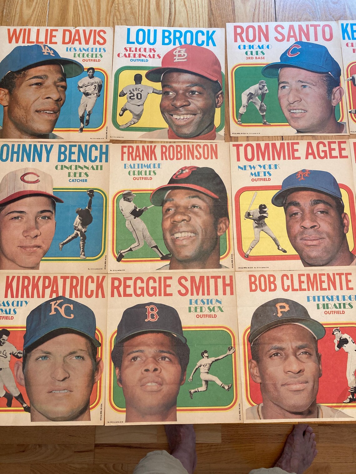 Topps Poster 1970 Topps Baseball Posters 23 of Set of 24 - Etsy