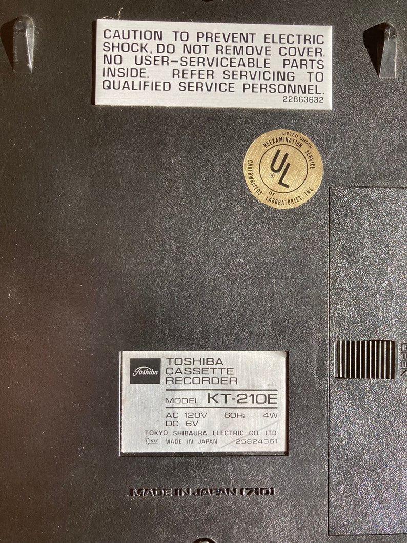 Toshiba KT210 With tape Eye Was Sold in the Late 1960's - Etsy