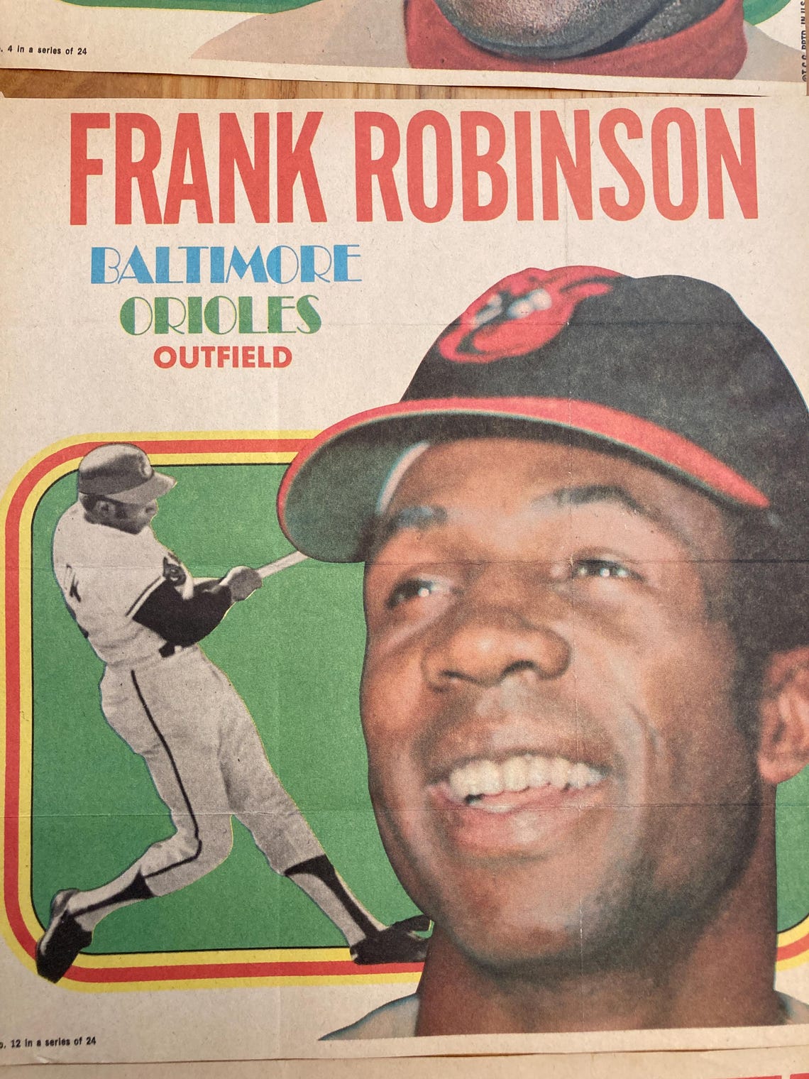Topps Poster 1970 Topps Baseball Posters 23 of Set of 24 - Etsy