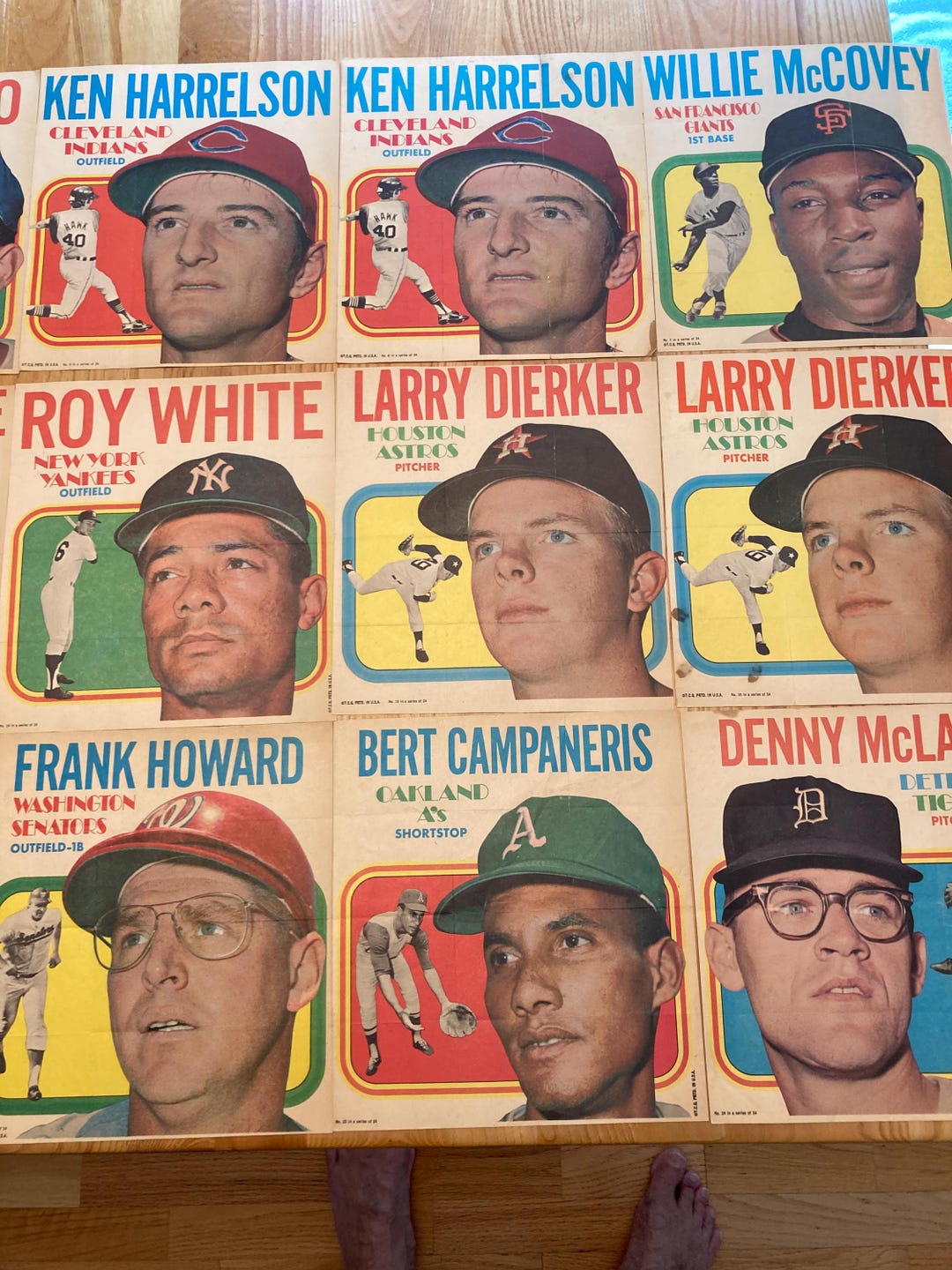 Topps Poster 1970 Topps Baseball Posters 23 of Set of 24 - Etsy