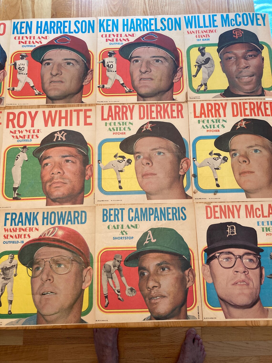 Topps Poster 1970 Topps Baseball Posters 23 of Set of 24 - Etsy