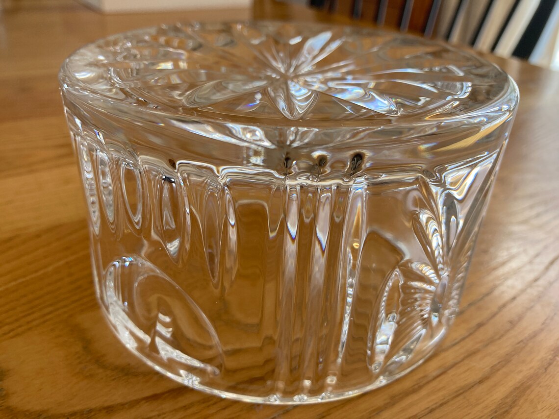 CRYSTAL Glass - Candy/nick Nack Bowl Container - Etsy