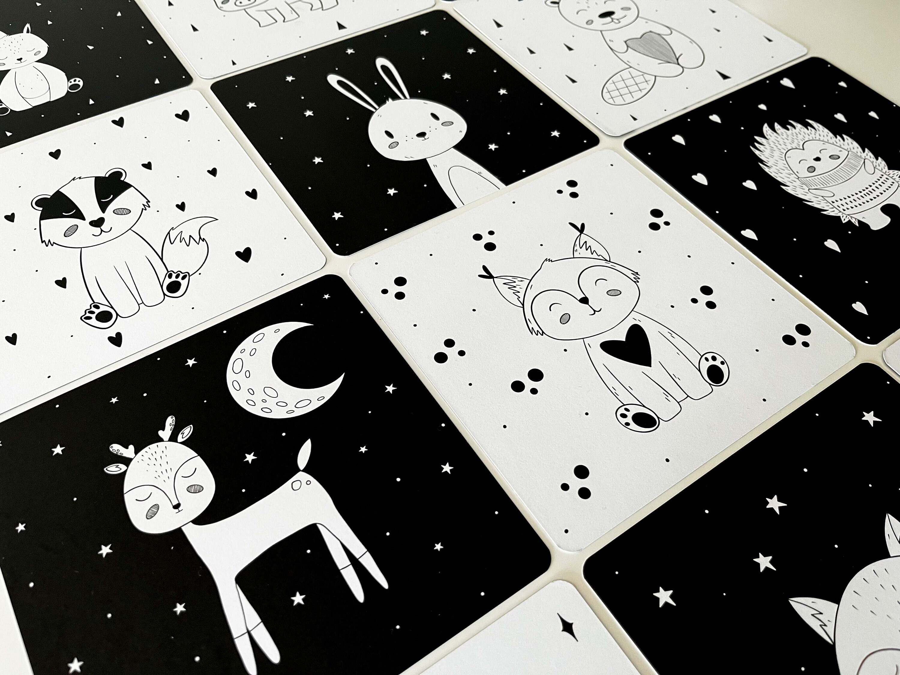 Printable Sensory Baby Cards Print at Home Infant Flashcards for ...