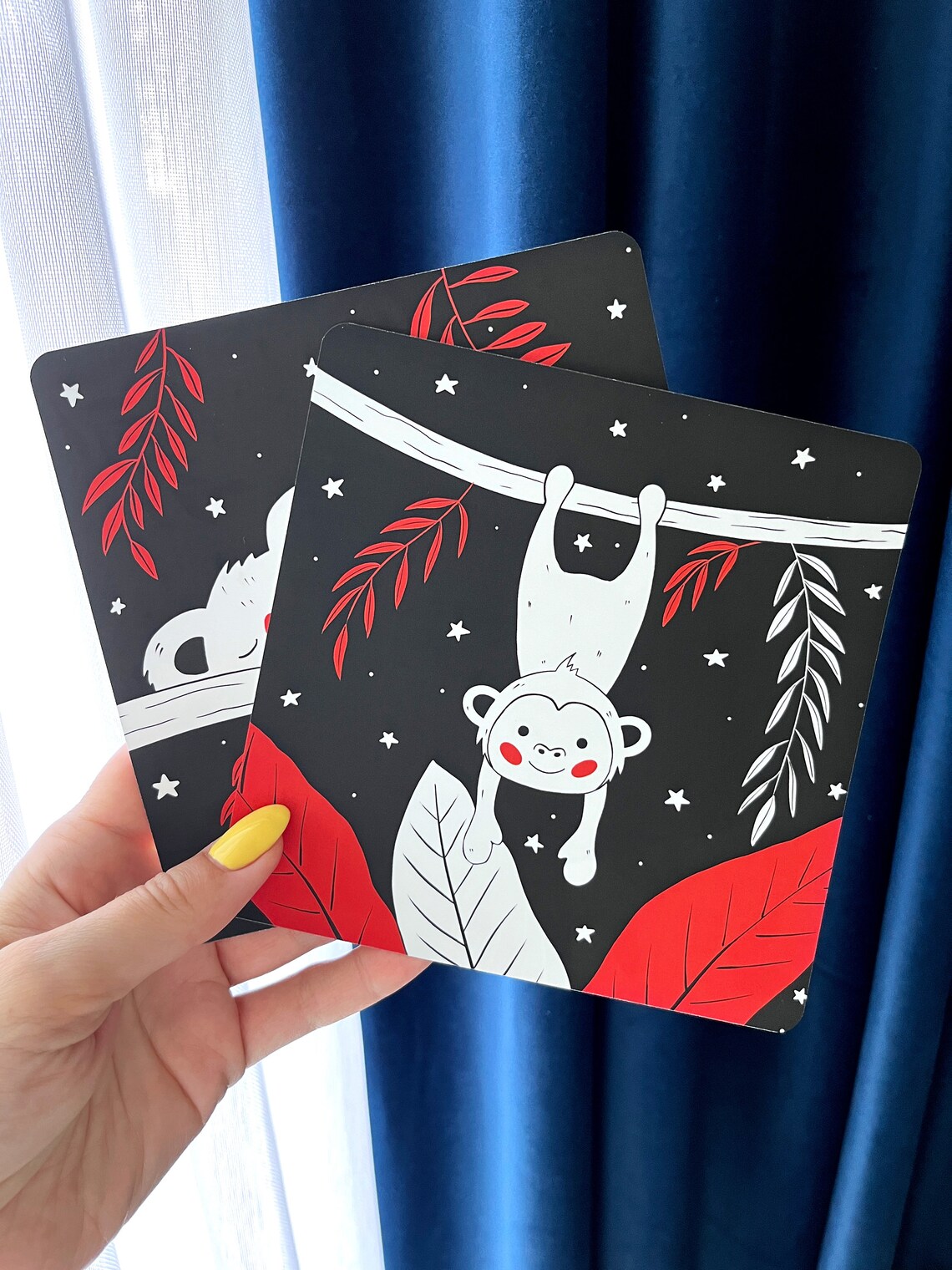 Sensory Baby Cards for Infant Flashcards for Newborn High Contrast ...