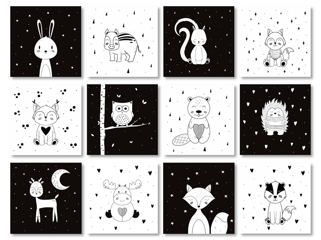 Printable Sensory Baby Cards Print at Home Infant Flashcards for ...