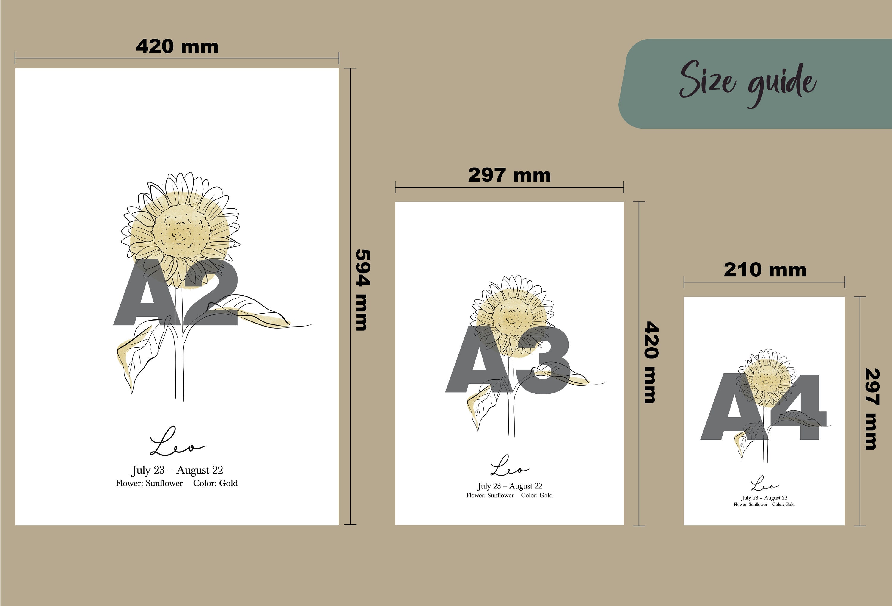 Leo Printable Illustration Minimal Zodiac Artwork Simple Leo Drawing ...