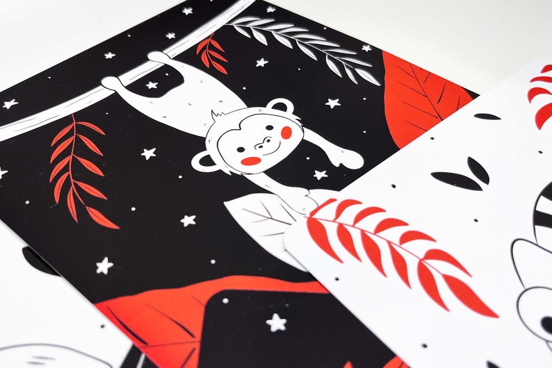 Sensory Baby Cards for Infant Flashcards for Newborn High Contrast ...