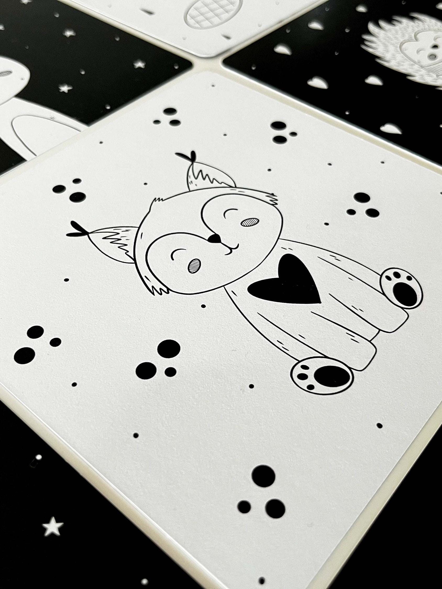 Printable Sensory Baby Cards Print at Home Infant Flashcards for ...