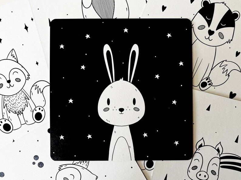 Printable Sensory Baby Cards Print at Home Infant Flashcards for ...