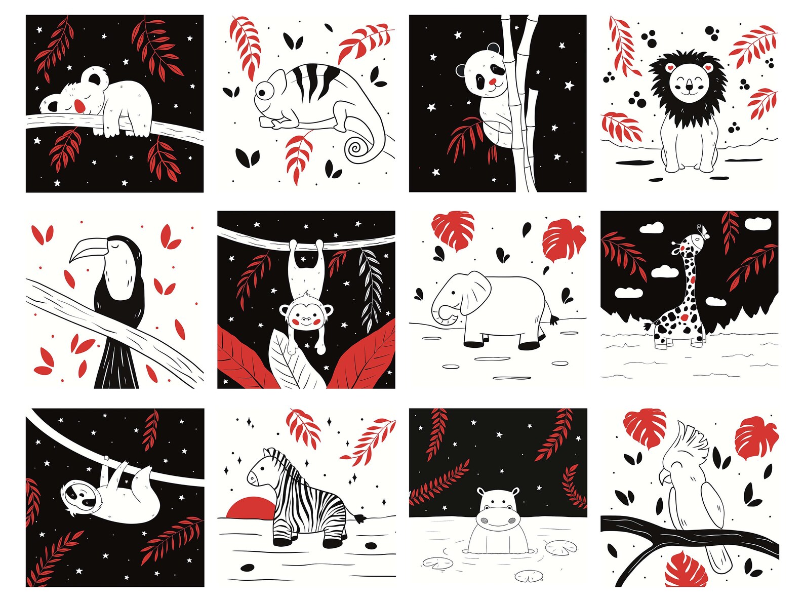 Sensory Baby Cards for Infant Flashcards for Newborn High Contrast ...