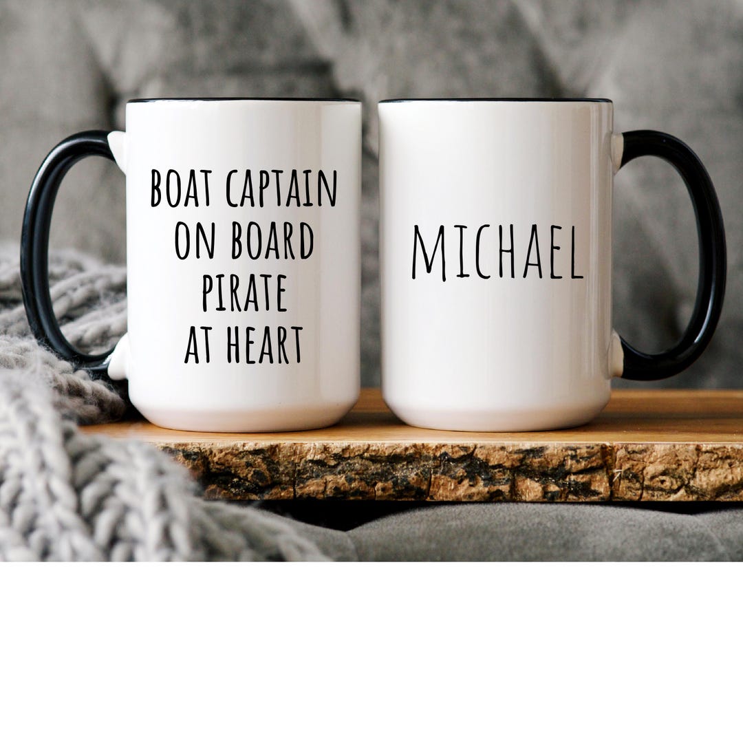 Personalized Boat Captain Mug, Ship Captain Gifts, Boating Humor, Boat ...