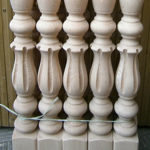 Stair Balusters & Newel Posts Spiral Twist Design Ball Top Cap - Etsy