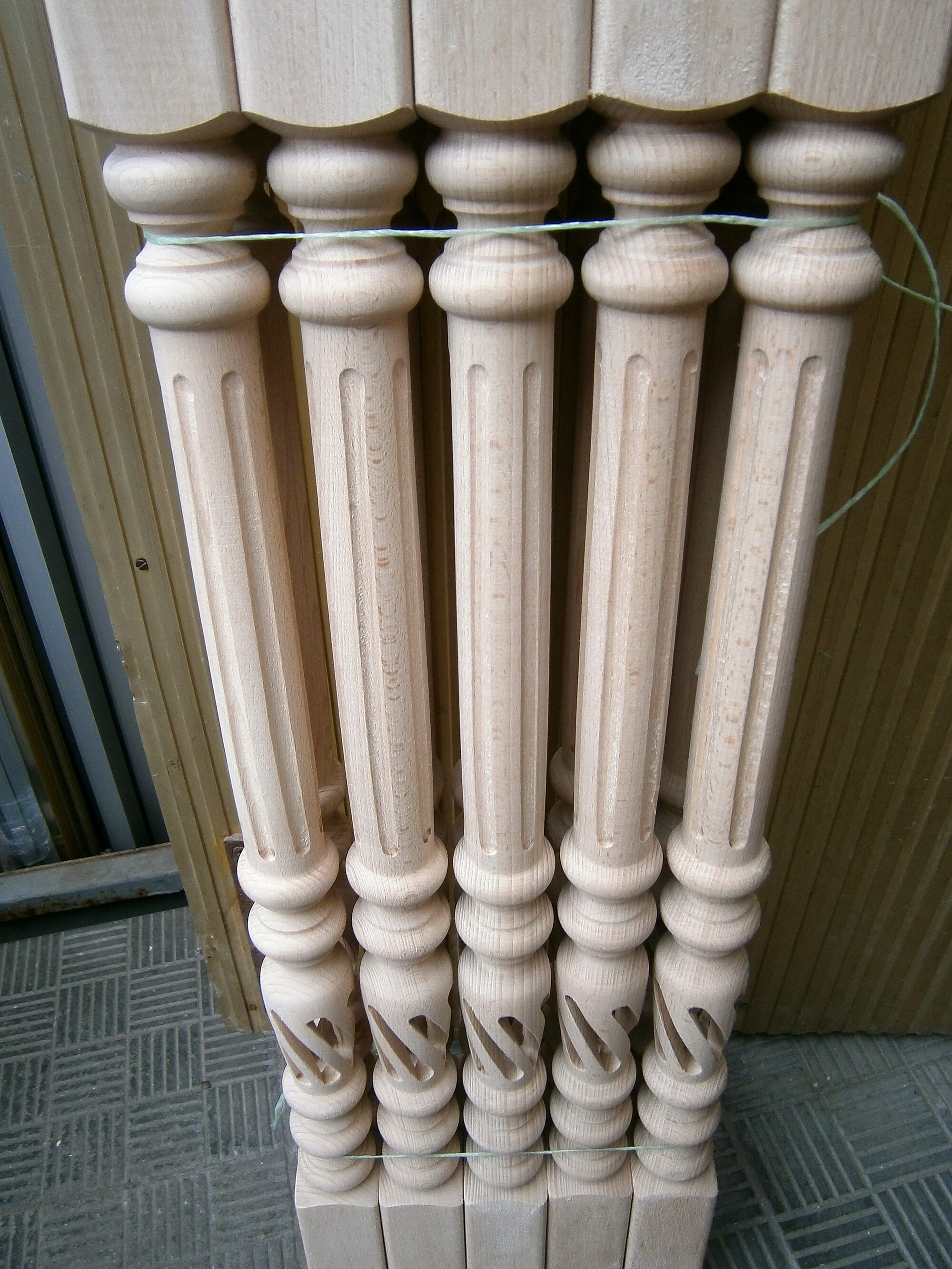 Open Spiral Design Stair Balusters & Newel Posts Ball Top Cap Finial ...