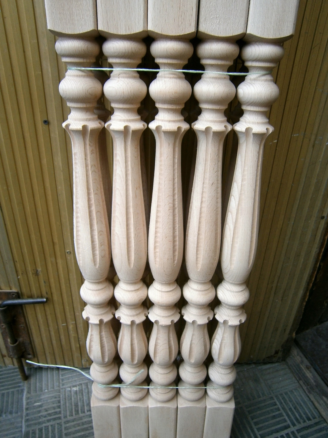 Stair Balusters & Newel Posts Graceful Flows Design Carved - Etsy