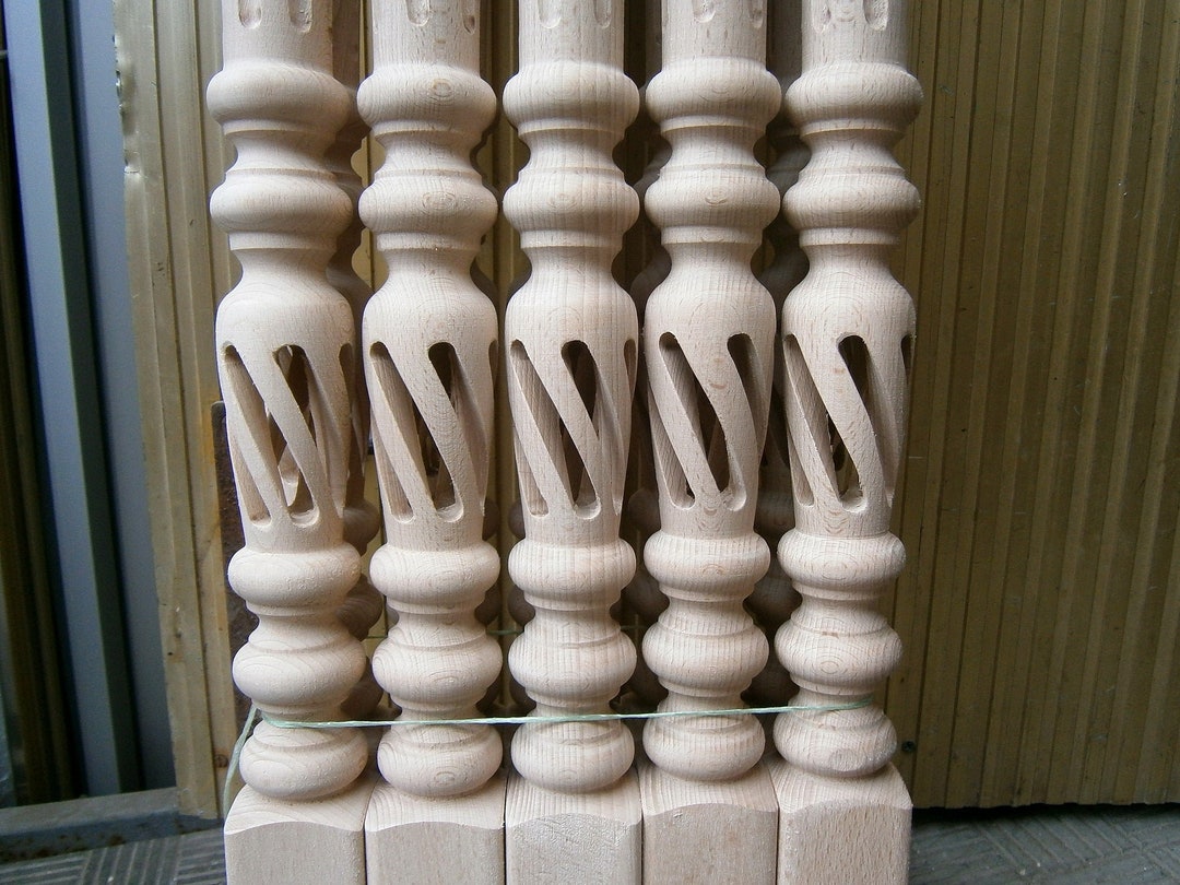 Open Spiral Design Stair Balusters & Newel Posts Ball Top Cap Finial ...