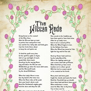 Wiccan Rede Long & Short Versions DIGITAL ONLY Printer Friendly Version ...
