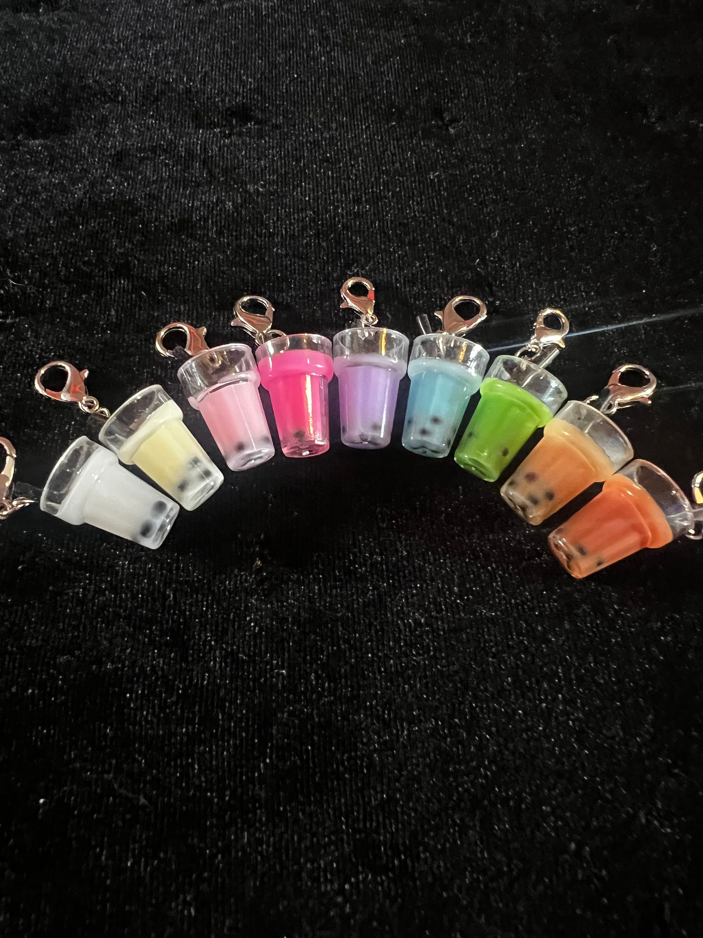 Bubble Tea Charm Milk Tea Boba Tea Drink Charm Clip on - Etsy