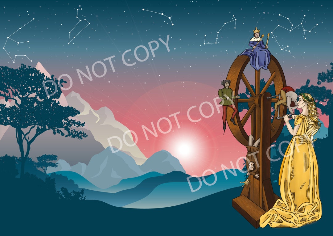 Fortuna Print Tyche Wheel of Fortune DIGITAL ONLY - Etsy