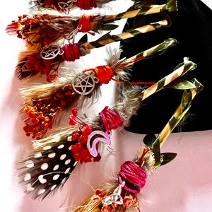 Besom Mini Broom Altar Broom Bespoke Pentagram Pentacle Triquetra ...