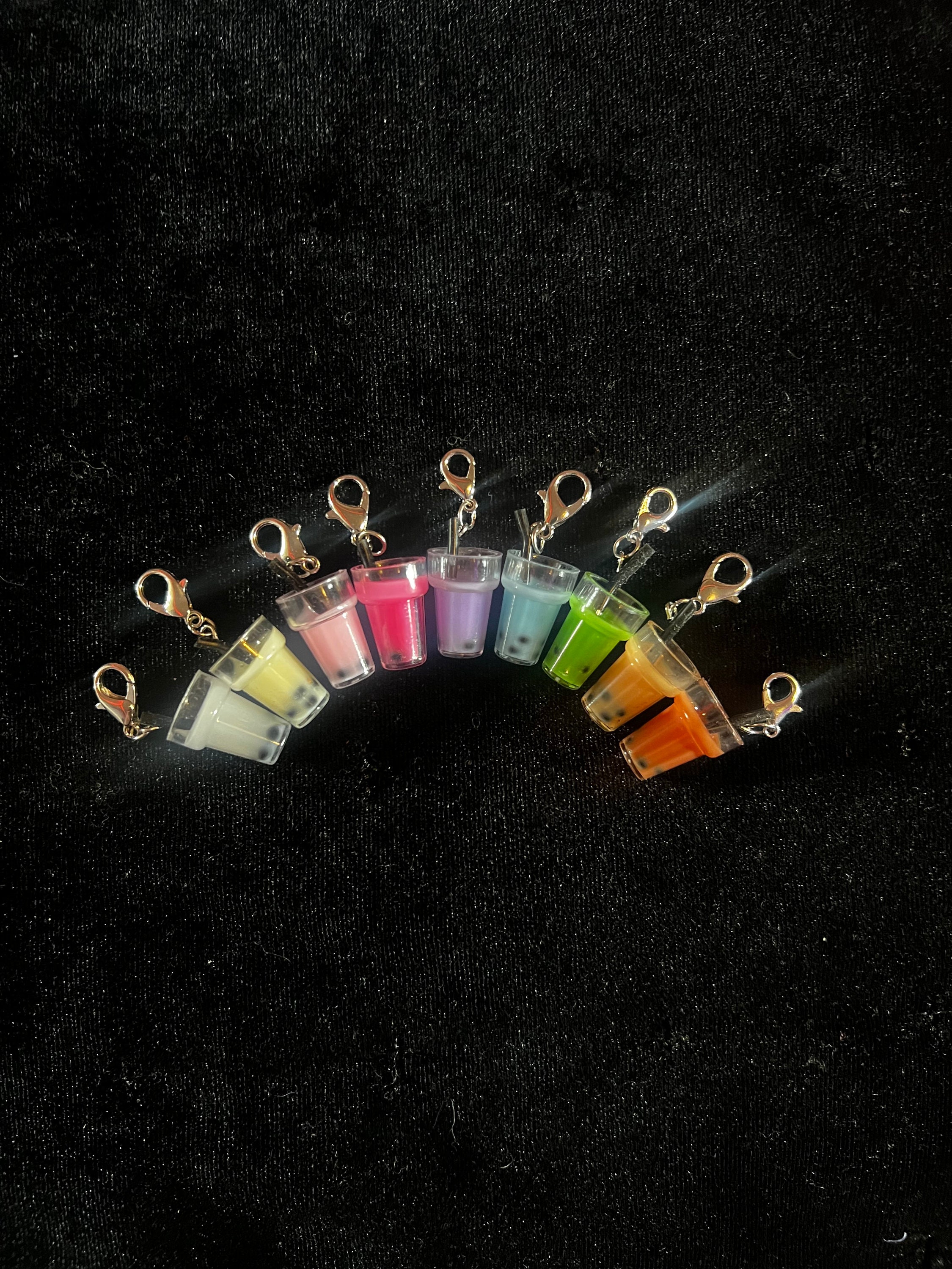 Bubble Tea Charm Milk Tea Boba Tea Drink Charm Clip on - Etsy