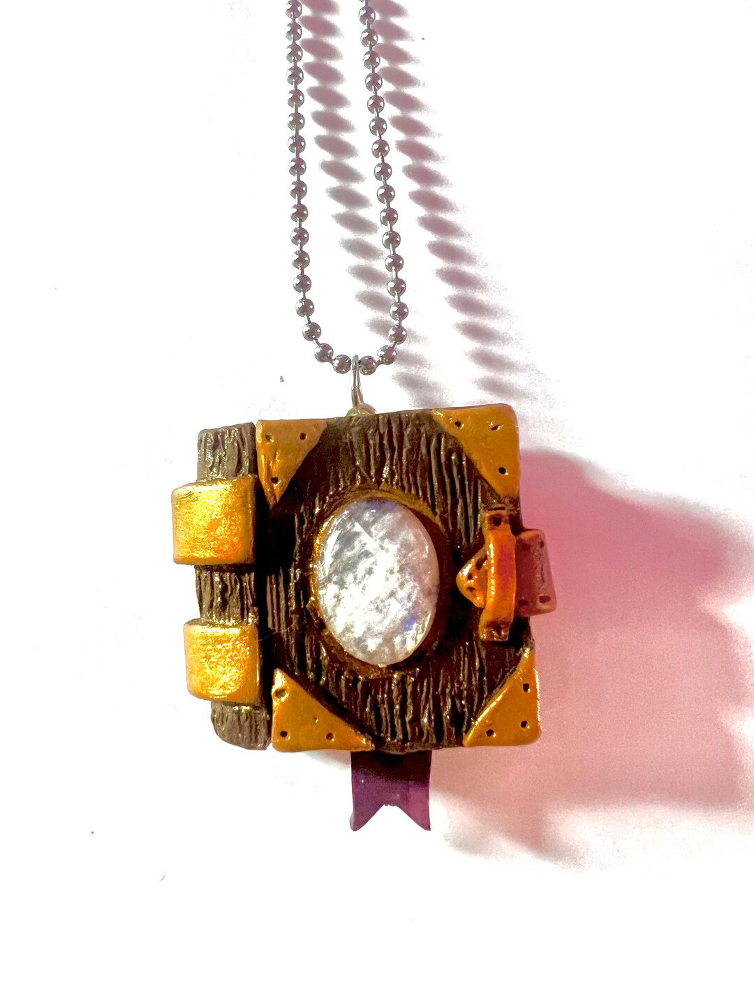Moonstone Spell Book Necklace Book of Shadows Grimoire Magic Magick ...