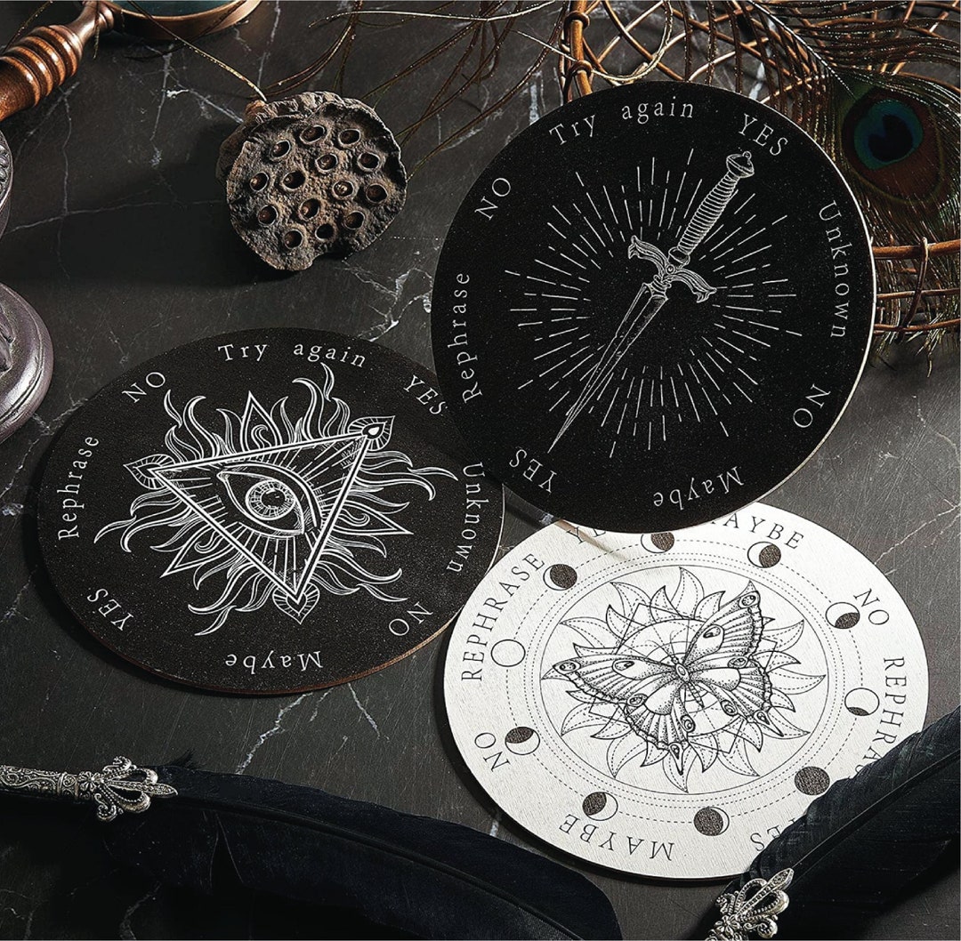 Pendulum Board Dowsing Board DIVINATION Board Divining Witchcraft Pagan ...