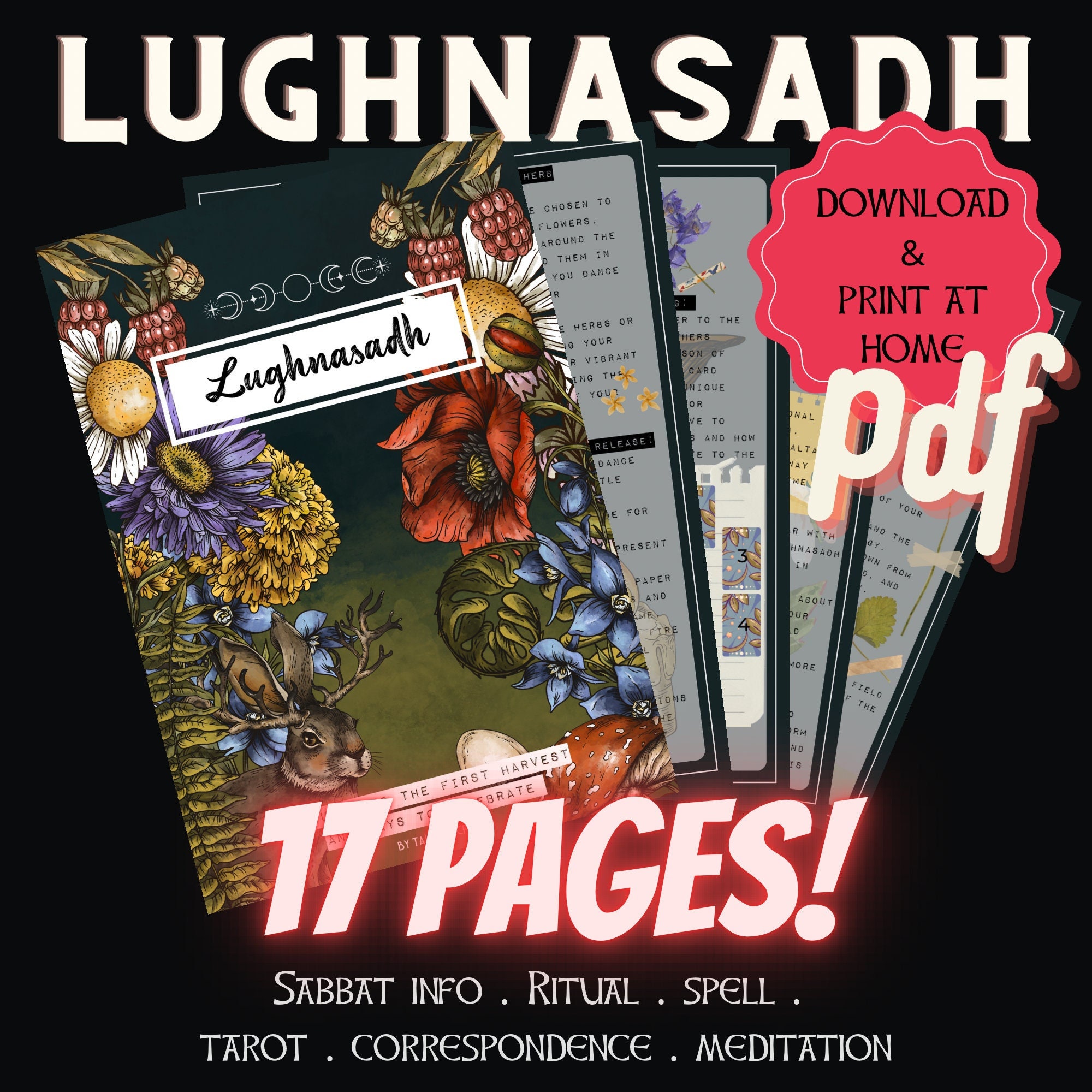 Lughnasadh Grimoire / Book of Shadows Pages DIGITAL DOWNLOAD - Etsy Lughnasadh Grimoire / Book of Shadows Pages DIGITAL DOWNLOAD - Etsy