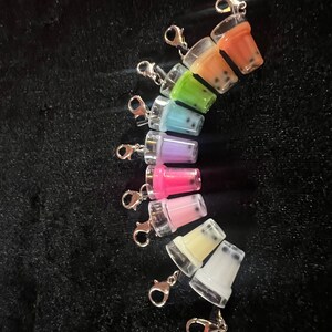 Bubble Tea Charm Milk Tea Boba Tea Drink Charm Clip on Add to Any ...