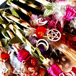 Besom Mini Broom Altar Broom Bespoke Pentagram Pentacle Triquetra ...