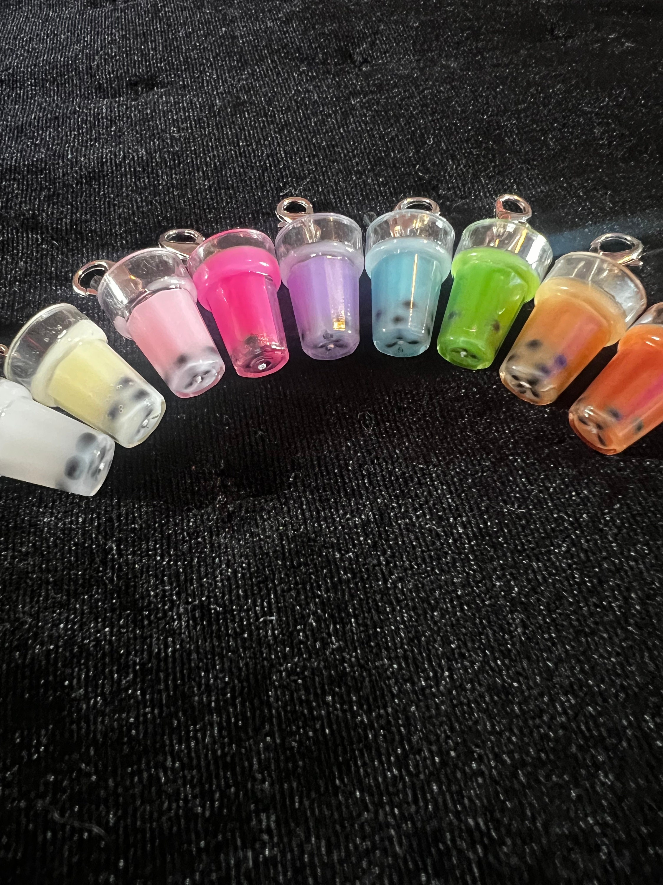 Bubble Tea Charm Milk Tea Boba Tea Drink Charm Clip on - Etsy