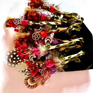 Besom Mini Broom Altar Broom Bespoke Pentagram Pentacle Triquetra ...