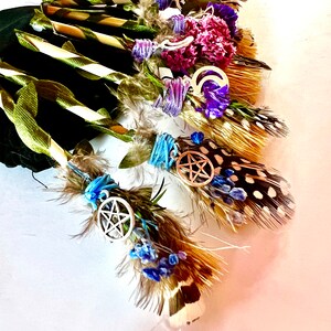 Besom Mini Broom Altar Broom Bespoke Pentagram Pentacle Triquetra ...