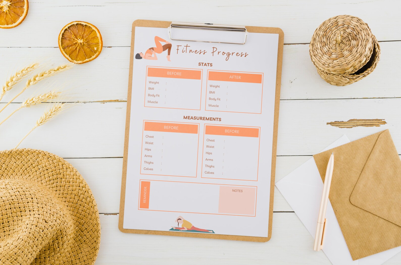 Printable Personal Fitness Progress Planner Ready to Print - Etsy