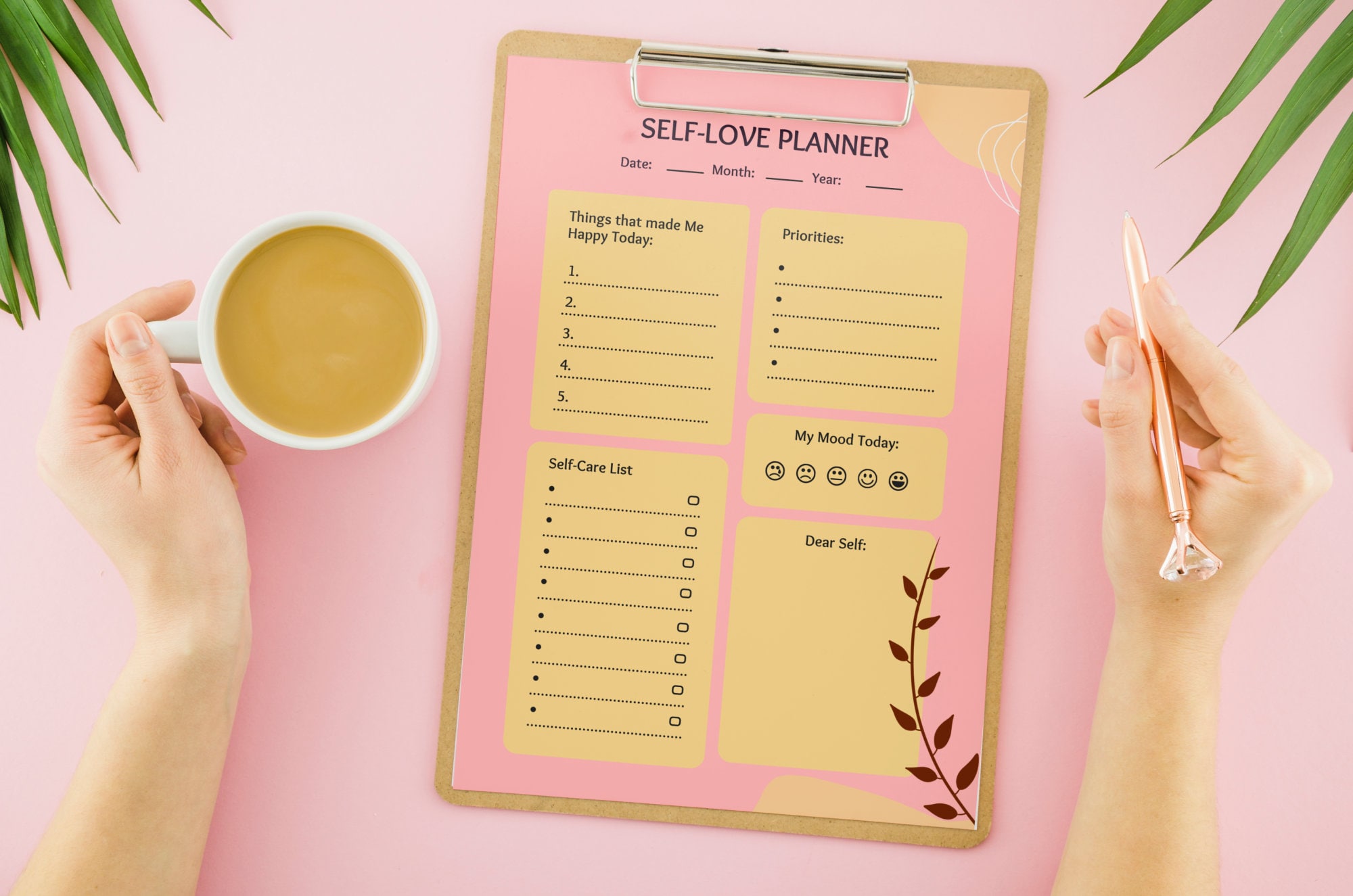 Ready to Print Self Love Planner Digital Downloadable | Etsy