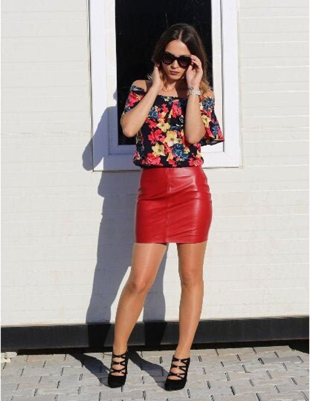 Women's & Girls 100% Genuine High Quality Soft Lambskin Leather Cropped ...