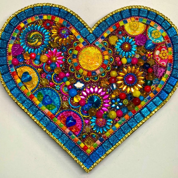 Mosaic Heart - Etsy