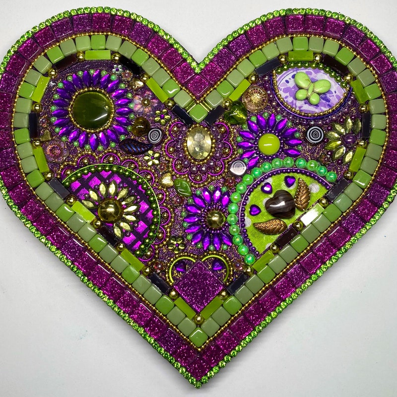 Mosaic Heart - Etsy