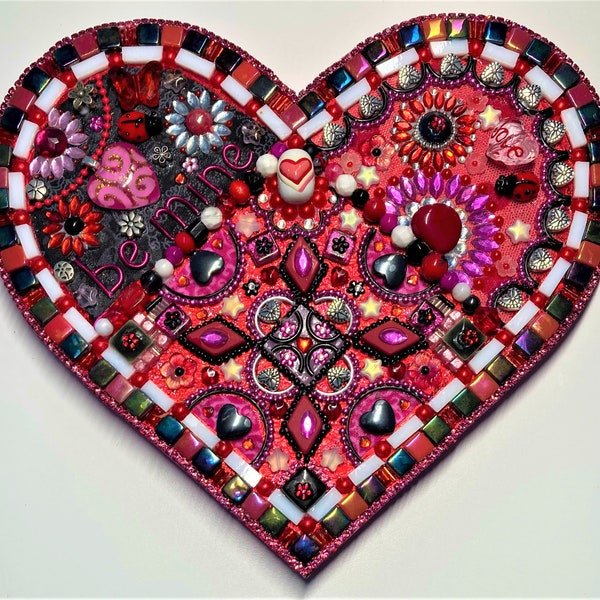 Mosaic Heart - Etsy